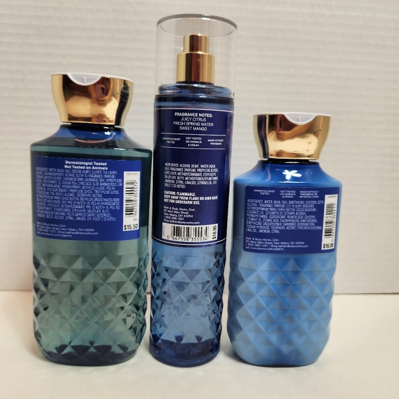 Bath & Body Works | Bath & Body | Midnight Blue Citrus Bbw 3 Pc Set ...